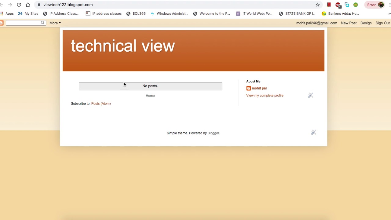 How to create a blog on blogger || create your own website - YouTube