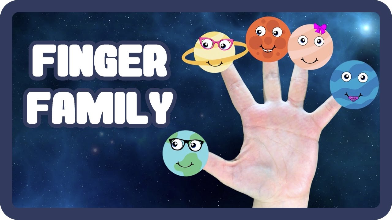 Planet Family - Learn planets with Planet Finger Family nursery rhymes ...