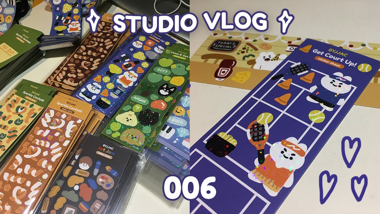 🎀 STUDIO VLOG ep6 | First Studio Vlog in 2021! | New Backing Cards ...