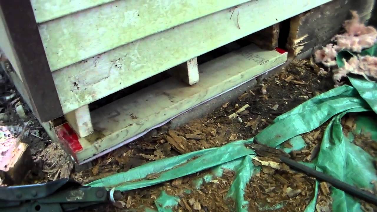 sill plate replacement Front Building pt3 - YouTube