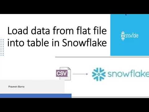 Loading Data into Snowflake| How to Load Data in Snowflake | Insert Data from CSV to Snowflake ...