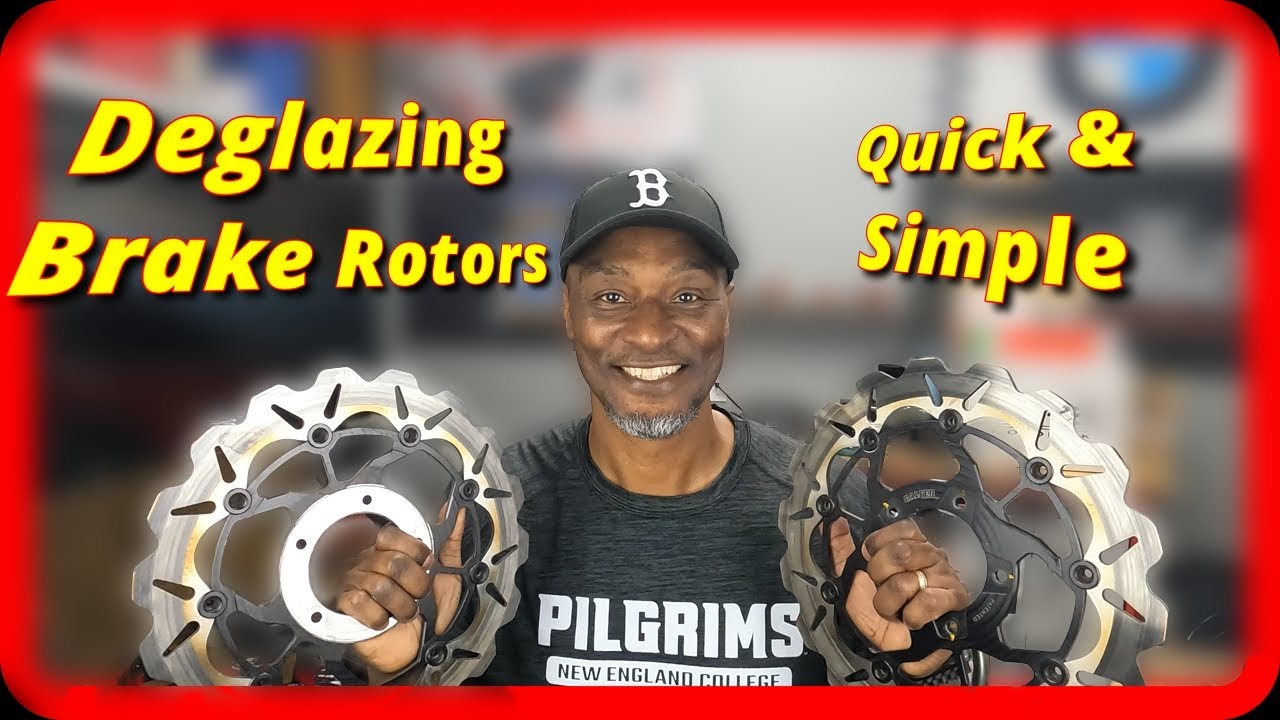 Deglazing Sportbike Brake Rotors - YouTube