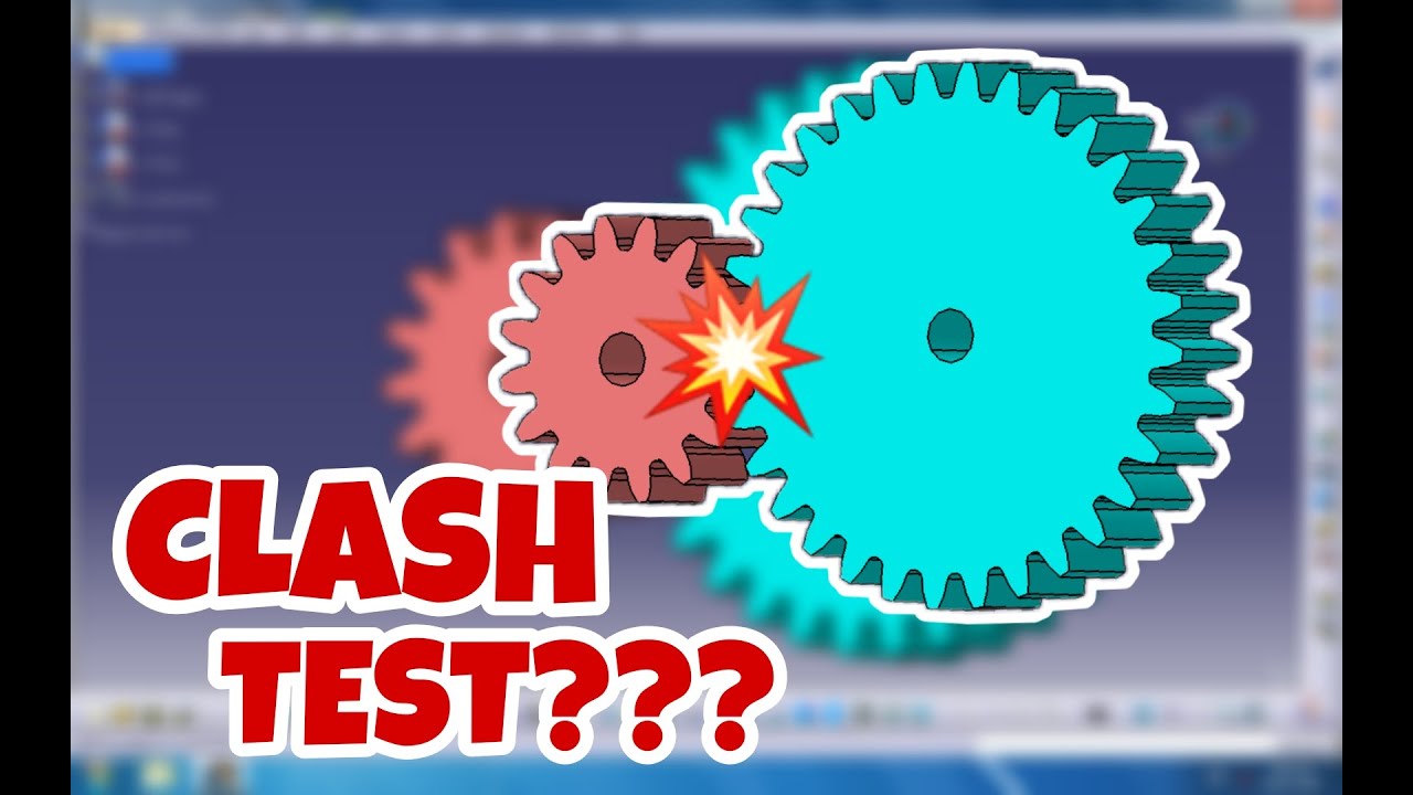 Clash Test | How to perform Clash Test on a Gear to check the ...