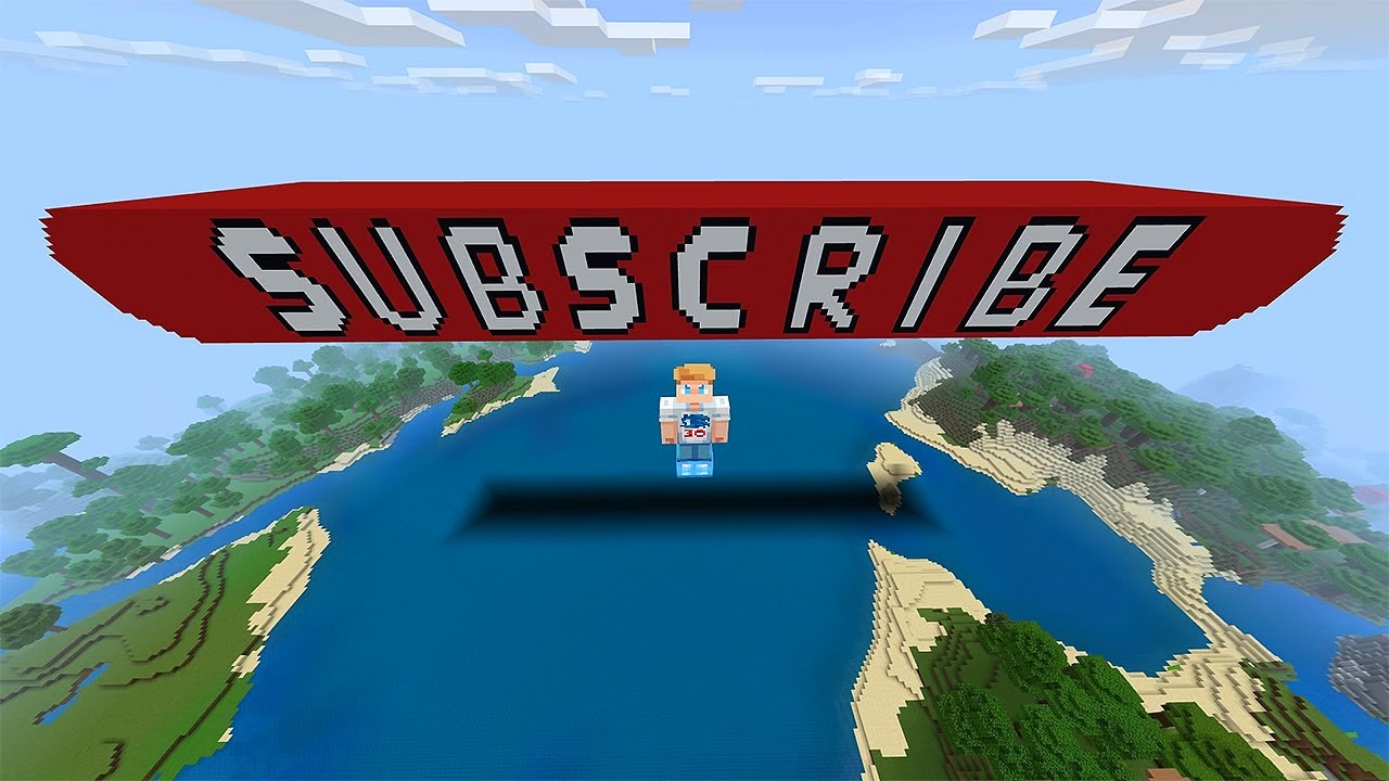 I BUILT A SUBSCRIBE BUTTON IN MINECRAFT SO YOU SUB! - YouTube