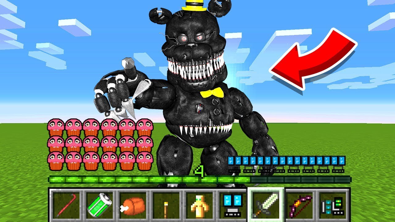 How to play NIGHTMARE in Minecraft! Real life family FNAF! Battle NOOB ...
