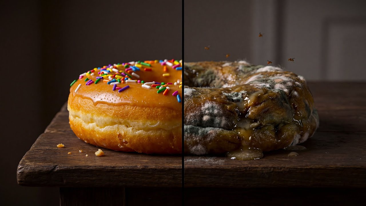 ASMR Food Decay Time-Lapse 🍔 How Popular Foods Slowly Decay - YouTube