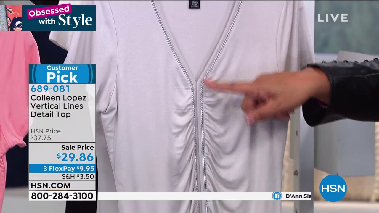 Colleen Lopez Vertical Lines Detail Top - YouTube