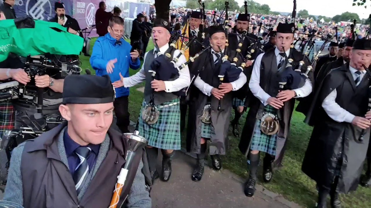 Inveraray & District Pipe Band - World Champions 2019 marching off the ...