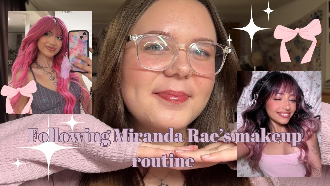 Following Miranda Rae’s Makeup Tutorial ⭐️🎀💕 ( spoiler alert- I failed ) - YouTube