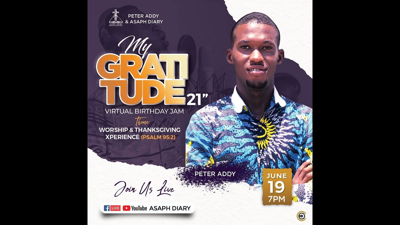 MY GRATITUDE - LIVE BIRTHDAY JAM WITH PETER ADDY - YouTube