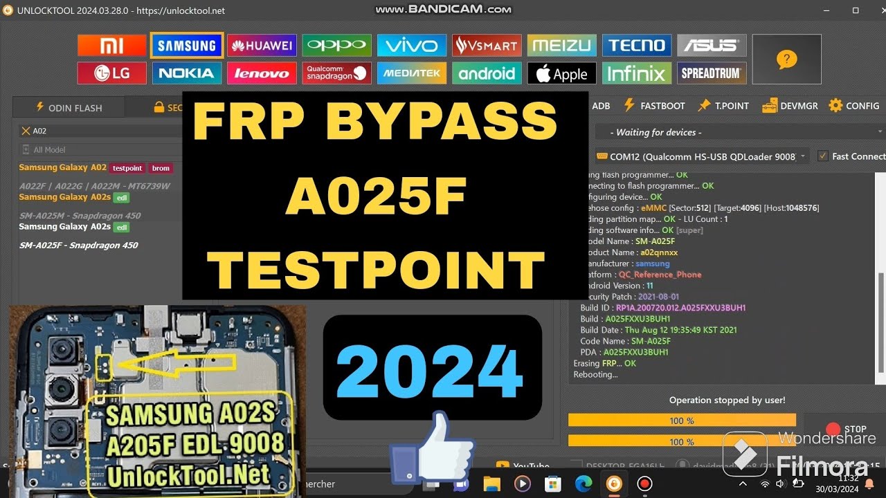FRP BYPASS A02S WITH UNLOCKTOOL - YouTube