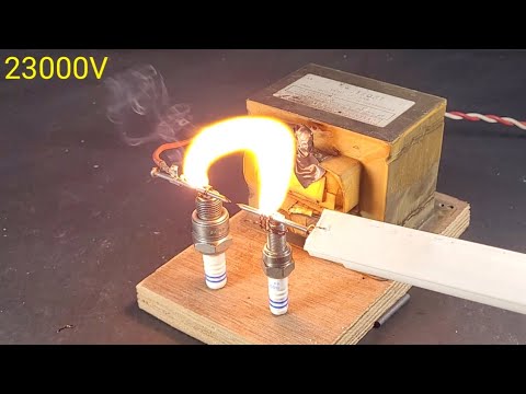 High Voltage Microwave Transformer Experiment || High Voltage Generator ...