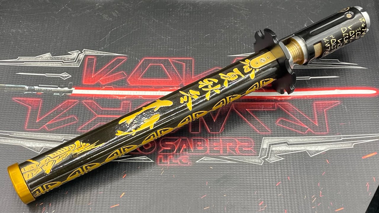 My Samurai Themed Lightsaber with Proffie and Crystal Chamber - YouTube