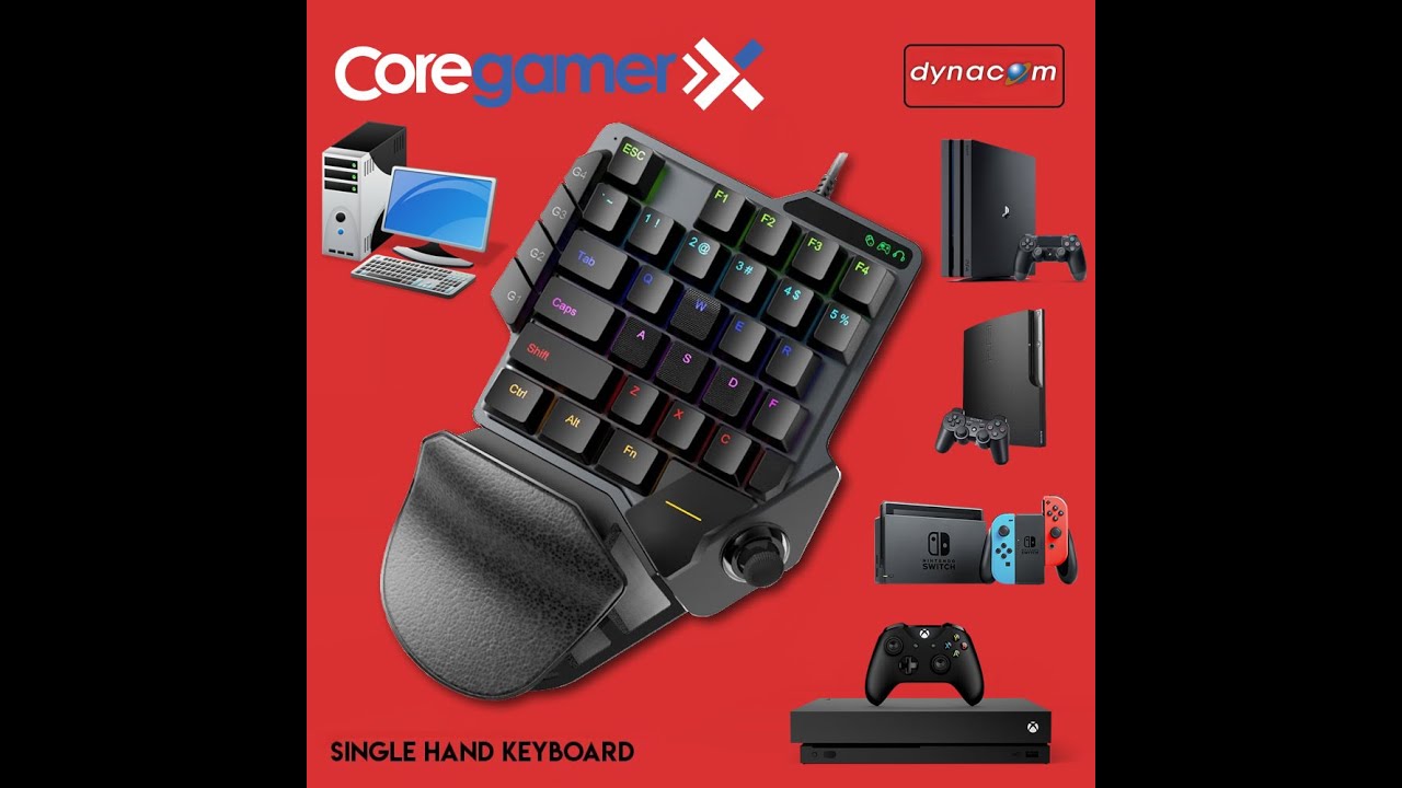 DYNACOM OneHand Keypad para Consolas y PC / Conexion NINTENDO SWITCH ...