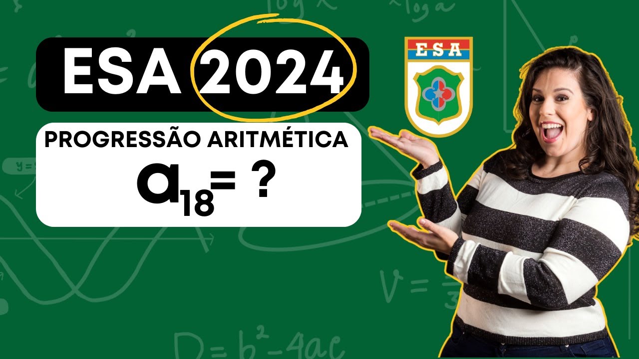 ESA 2024 | Progressão aritmética | Resolução Passo a Passo - YouTube