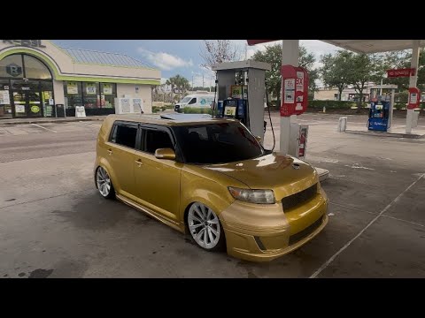 Car Meet Vlog | Stanced Hood Exit Scion xB - YouTube