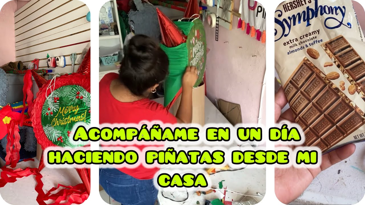 Todo un día haciendo piñatas desde mi casa🪅 - YouTube