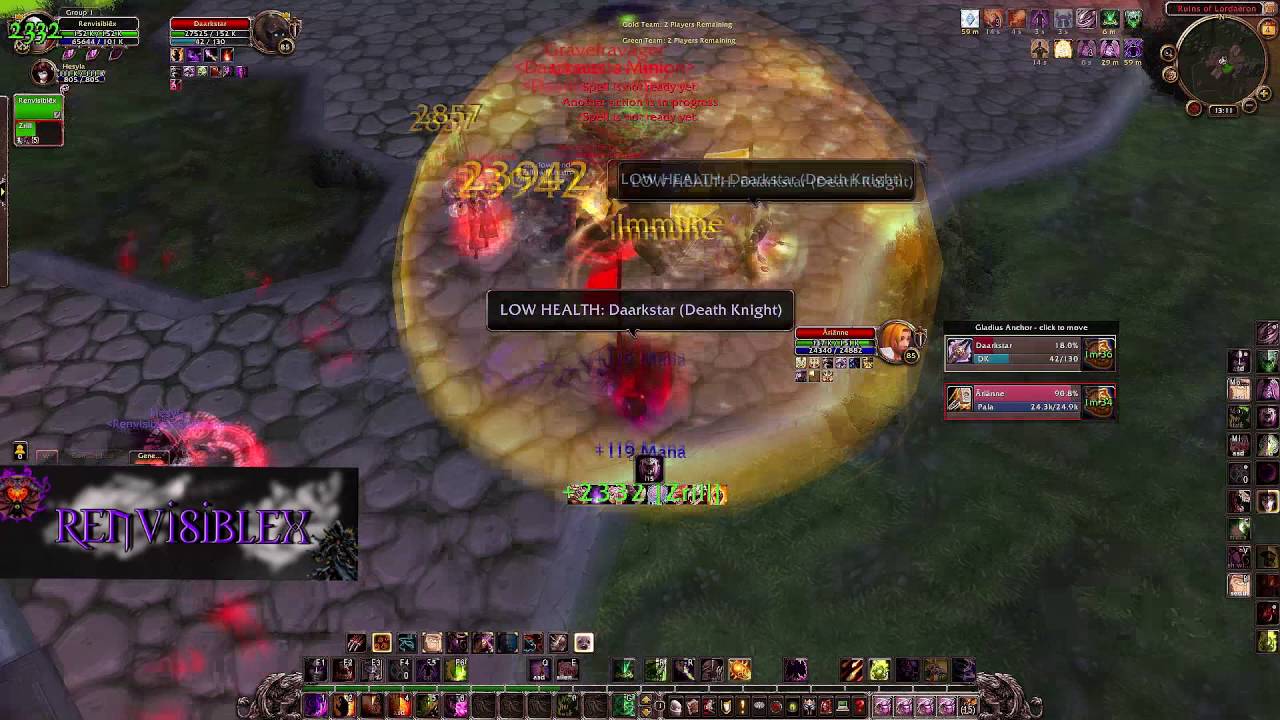 Destruction Warlock Renvisible Cataclysm end arena - YouTube