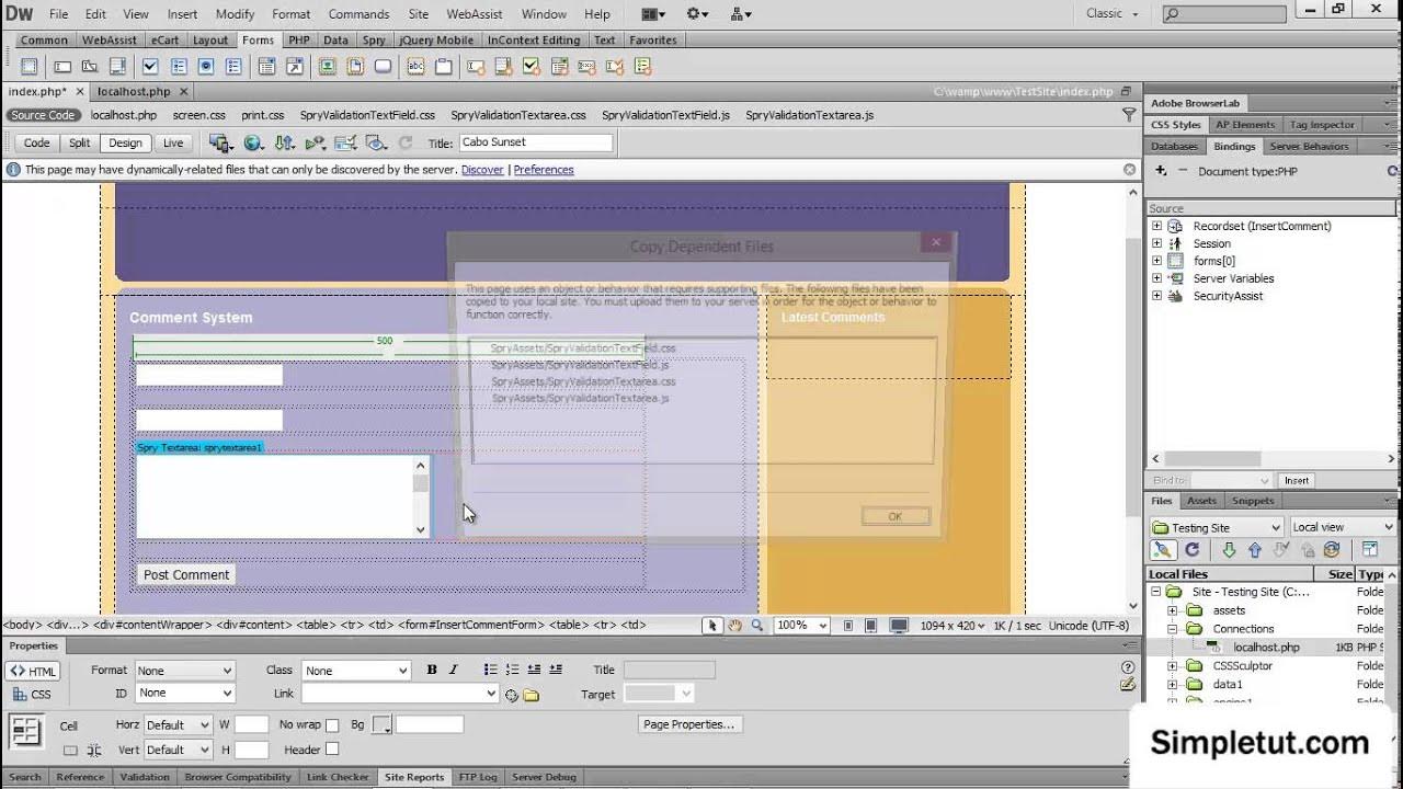 How to Create a Comment System Using Dreamweaver - Easy Step By Step ...