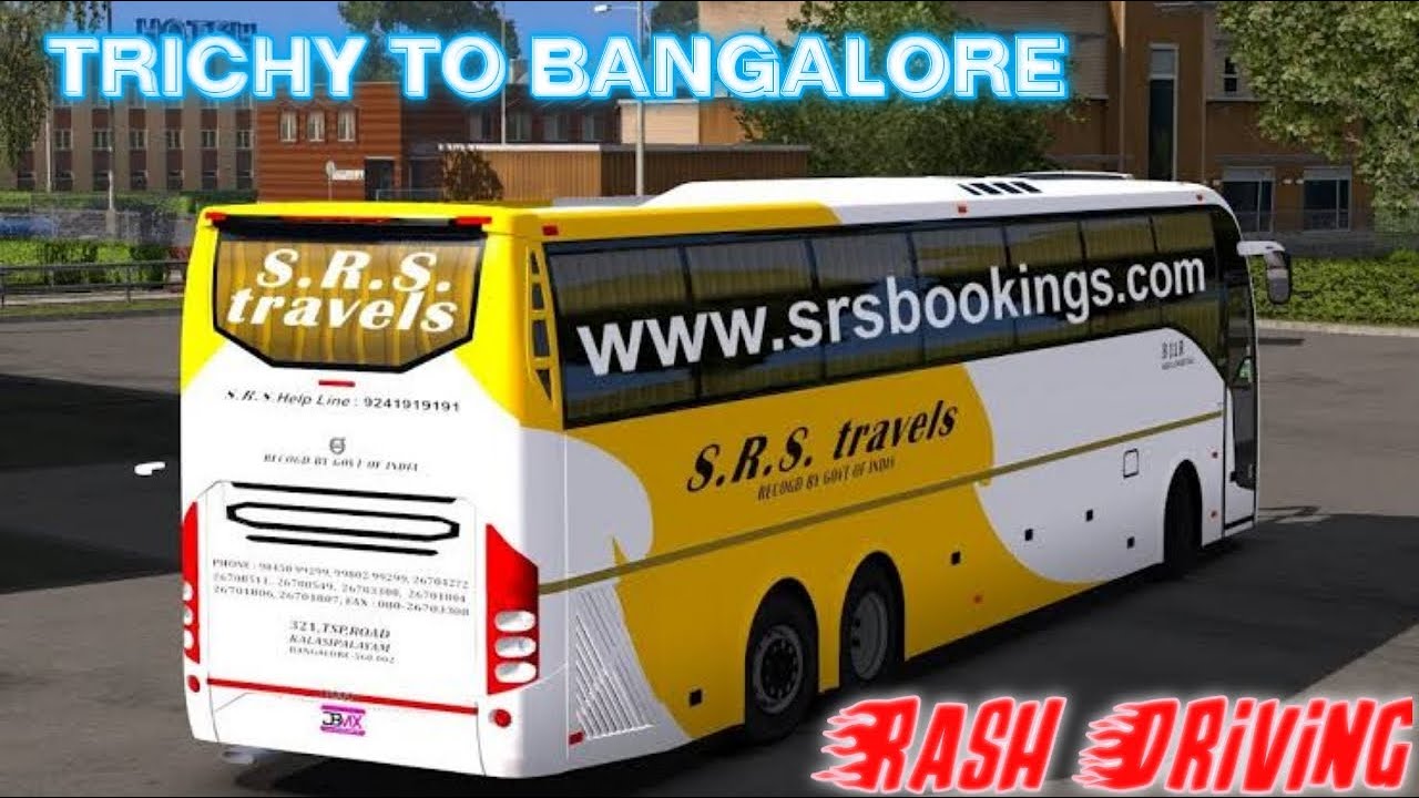 Ride with SRS bus | Trichy to Bangalore | Rash Driving - YouTube