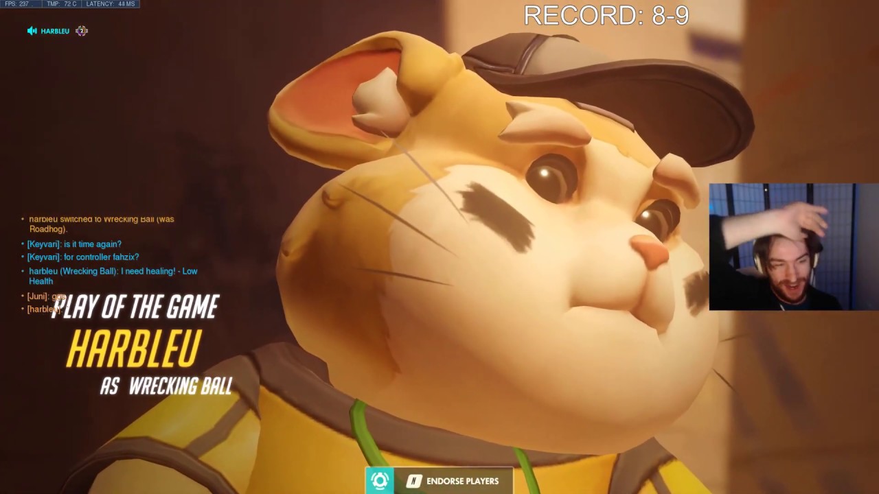 Overwatch Harbleu Monster Gameplay As Roadhog & Hammond -POTG- - YouTube