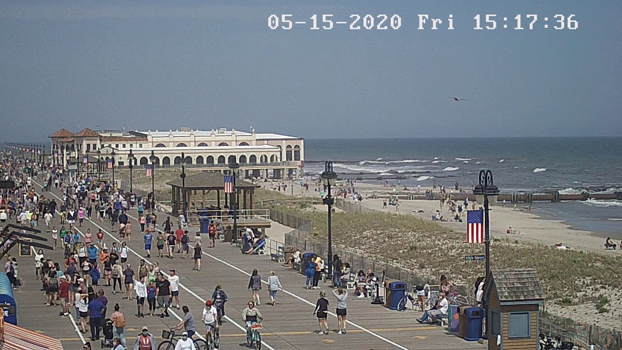 Time Lapse of All Day of Ocean City Boardwalk North Sunrise to Sunset ...