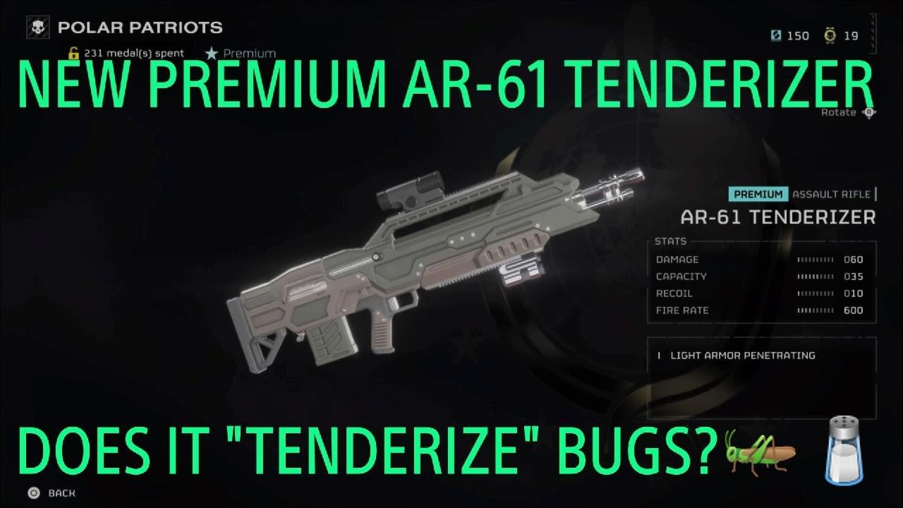 Helldivers 2: A Look At The New Premium AR-61 Tenderizer. - YouTube