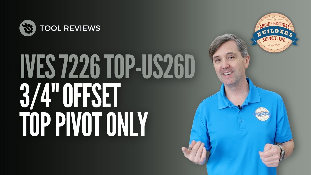 IVES 7226 TOP-US26D 3/4" Offset Top Pivot only - Satin Chrome Brass | # ...