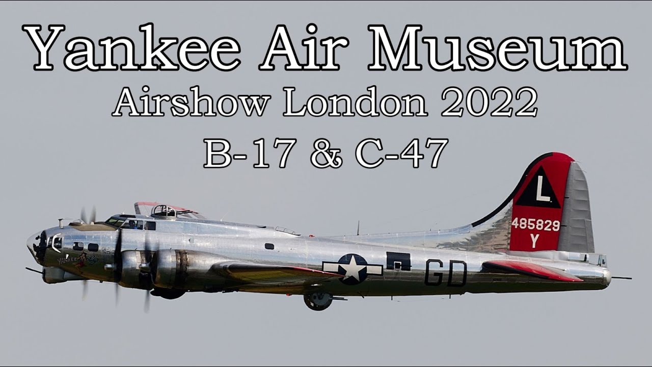 Yankee Air Museum B-17 "Yankee Lady" & C-47 "Hairless Joe" - Airshow ...