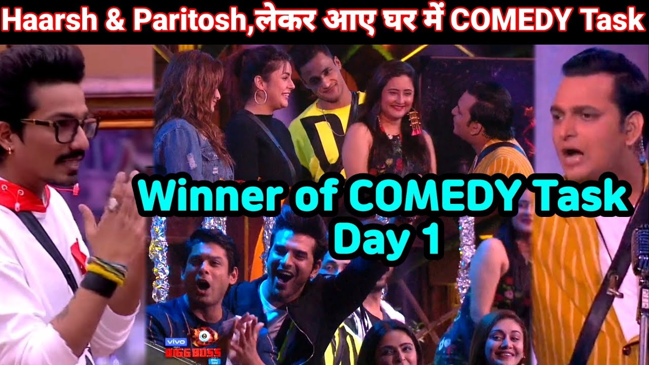 Bigg Boss 13: COMEDY TASK Day 1, Siddharth Shukla WINS| Madhurima & Siddharth Target Vishal ...