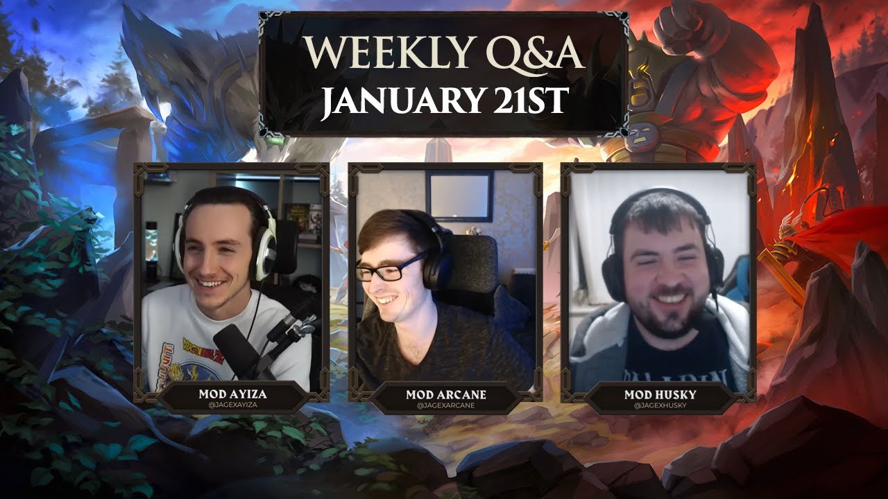 Equipment Rebalancing! Mods Arcane, Ayiza & Husky - OSRS Q&A January ...