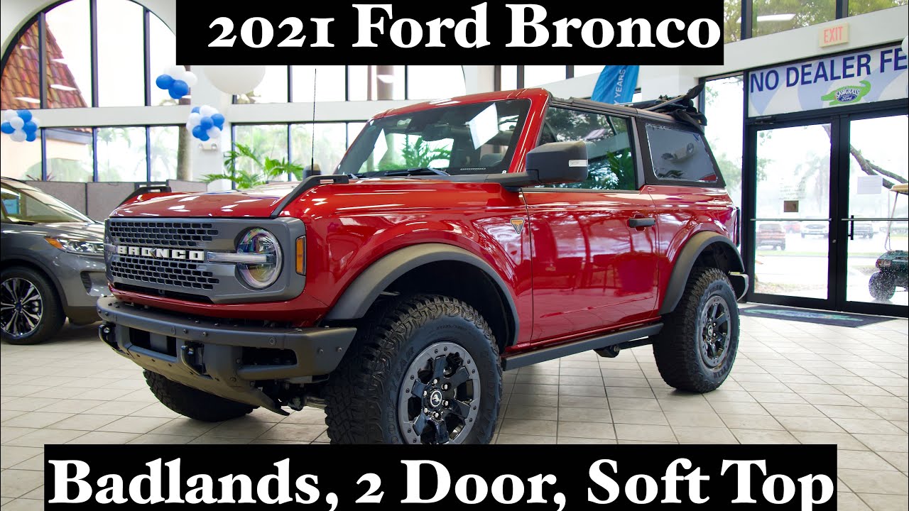 2021 Ford Bronco Badlands 2 Door Rapid Red Exterior and Interior ...