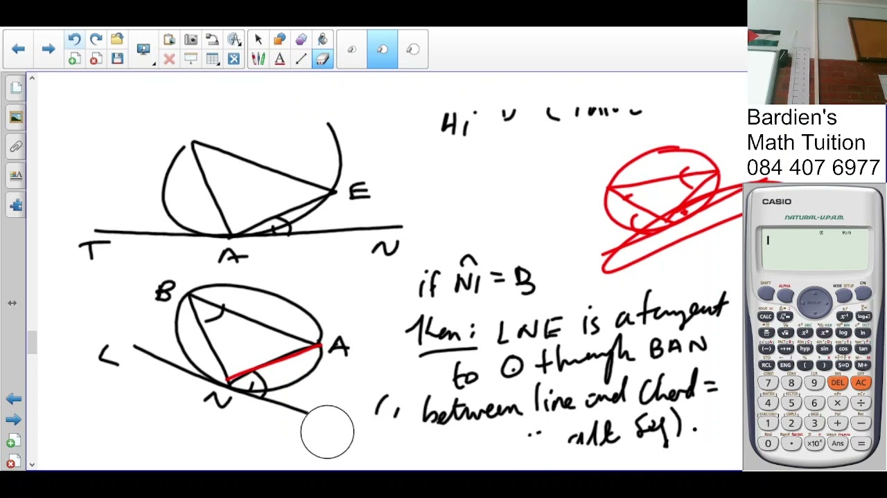 Gr 11 EUCLIDEAN GEOMETRY L11 Ex 9.6 Part 2 (Proof of Tan Chord Theorem ...