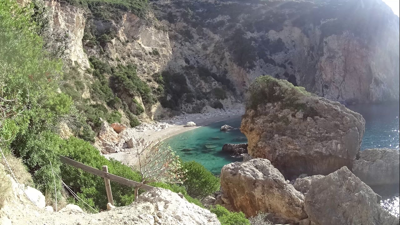 Shadow escape from the Giali beach at Corfu Island - short time lapse ...