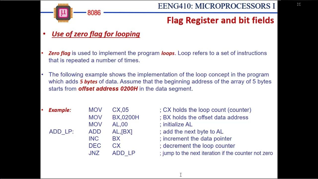 المعالجات الدقيقة المحاضرة 14 (Flag Register and Bit Fields) - YouTube