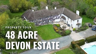 Hill Farm, Hittisleigh – 48 Acre Devon Estate with Pool, Barns & Stunning Views!