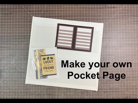 Recreating the classic Creative Memories Pocket Page - YouTube