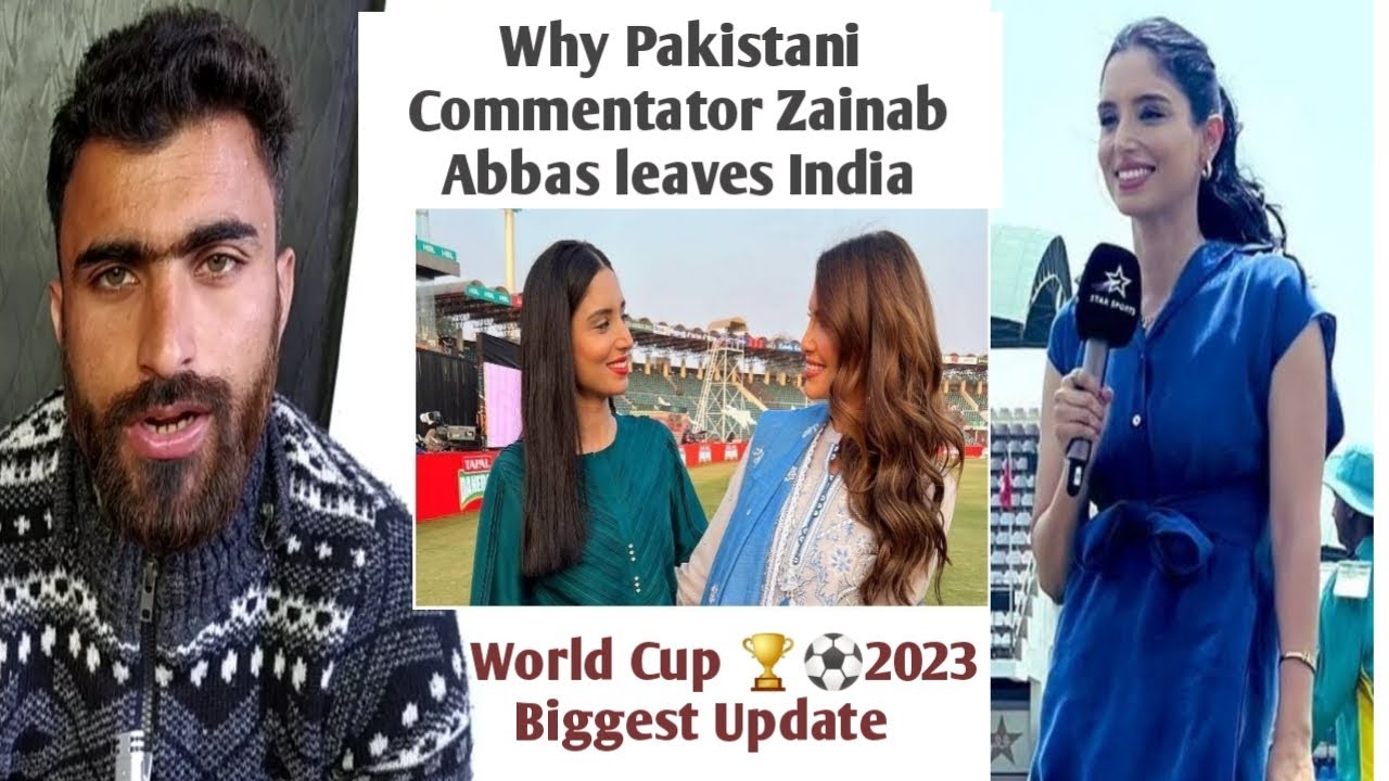 Pakistani cricket commentator Zainab Abbas leaves India after backlash over alleged Social Posts ...