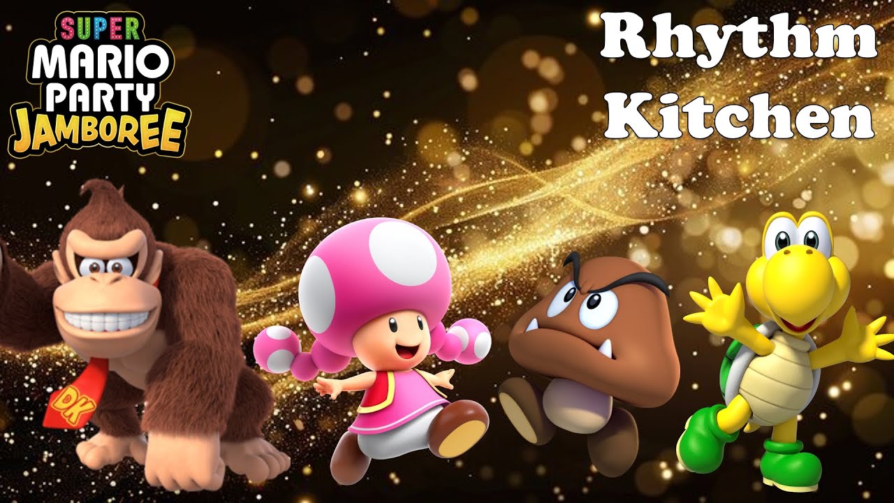 Super Mario Party Jamboree - Rhythm Kitchen - Donkey Kong, Toadette ...