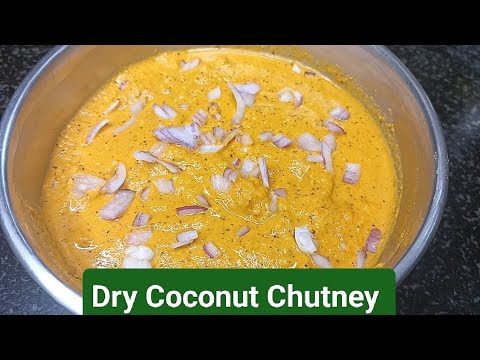 Dry Coconut Chutney | Dry Coconut Chutney with Rice or any Breakfast ...