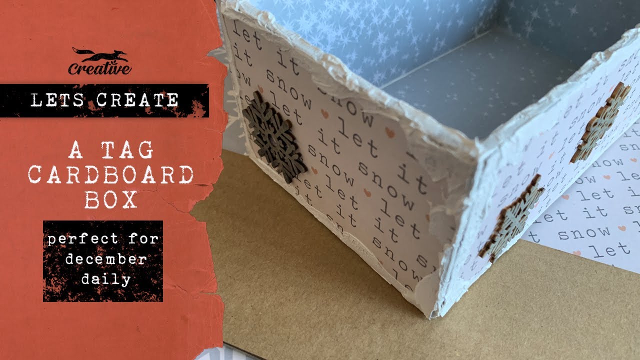 How to make a Cardboard Tag Box - YouTube