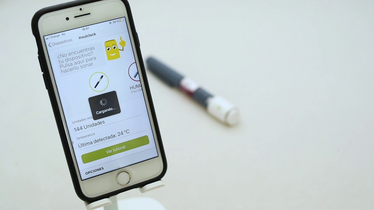 Localiza la pluma de insulina con Insulclock. - YouTube