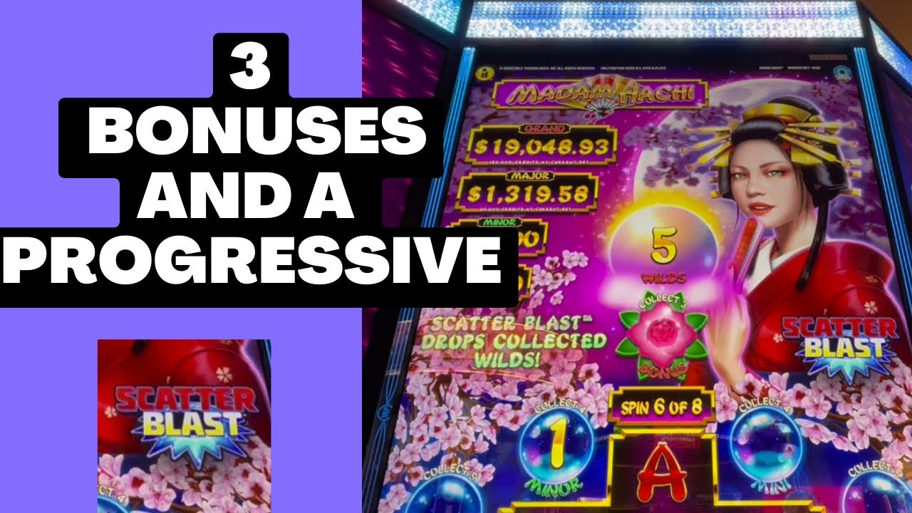 3 bonuses on Scatter Blast Slot Machine - YouTube