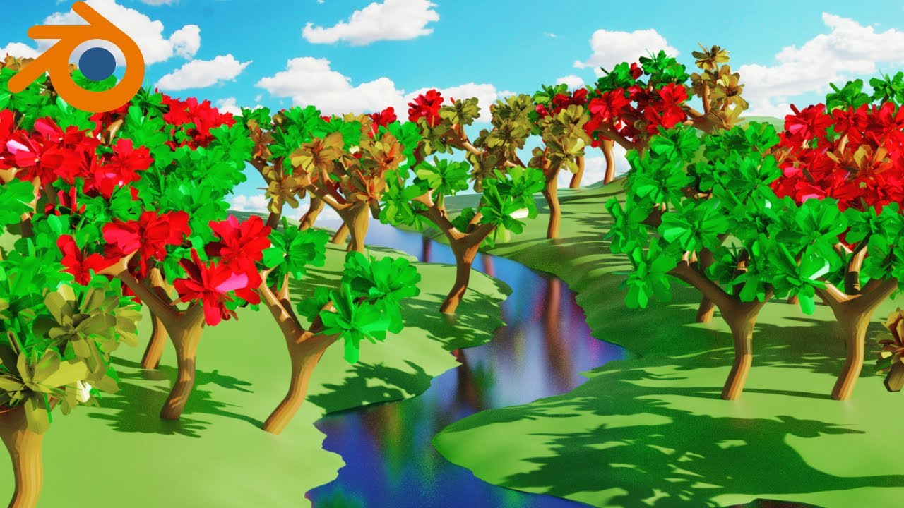 amazing 3d environment in blender - YouTube