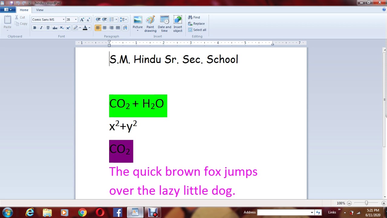 Working in WordPad Part-4 - YouTube