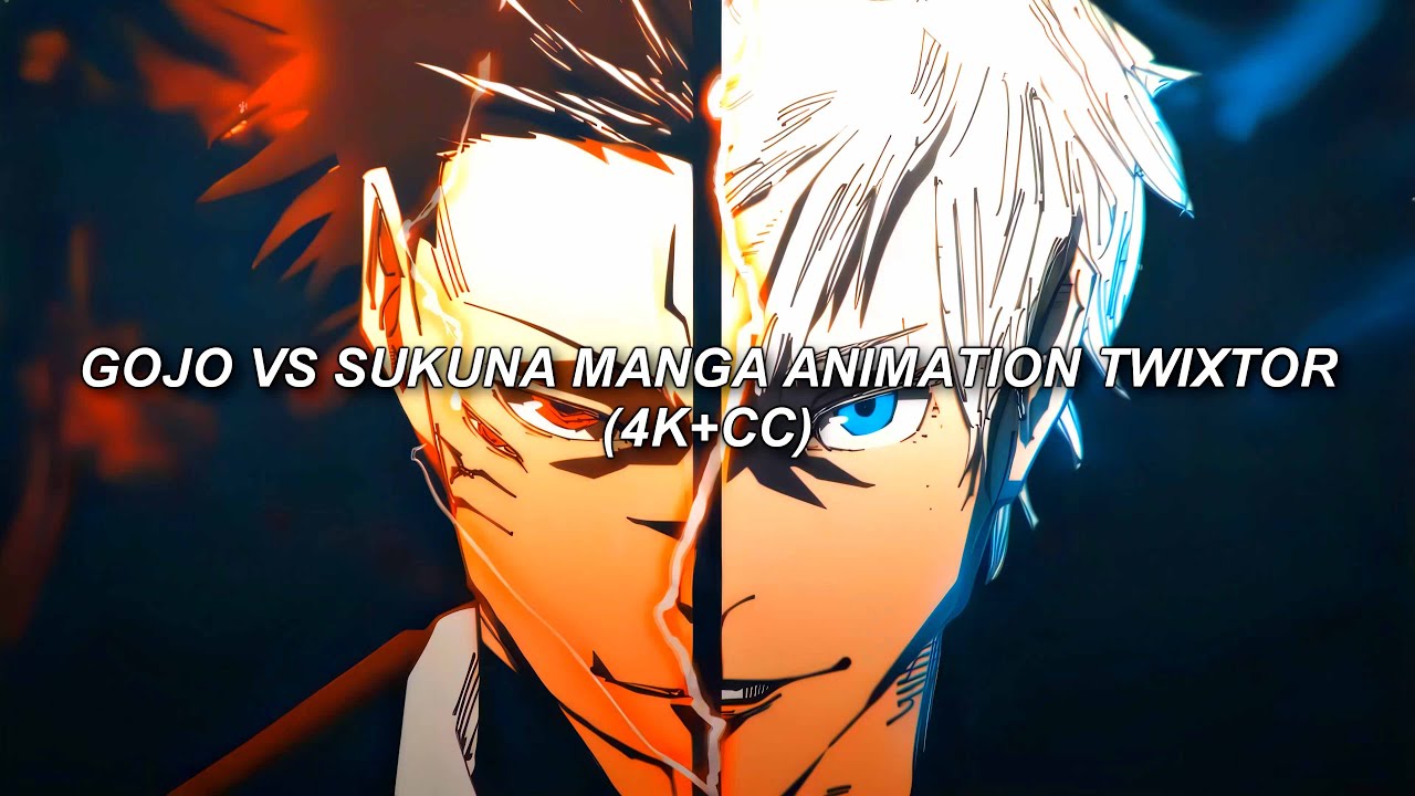 Gojo Vs Sukuna Manga Animation Twixtor (4K+CC) - YouTube