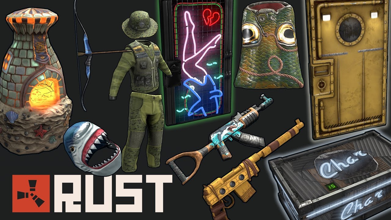 Rust Item Store Skin Previews Fisherman Burlap Neon Charcoal Submarine ...