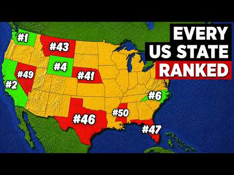 Every US State Ranked WORST to BEST for Tourists