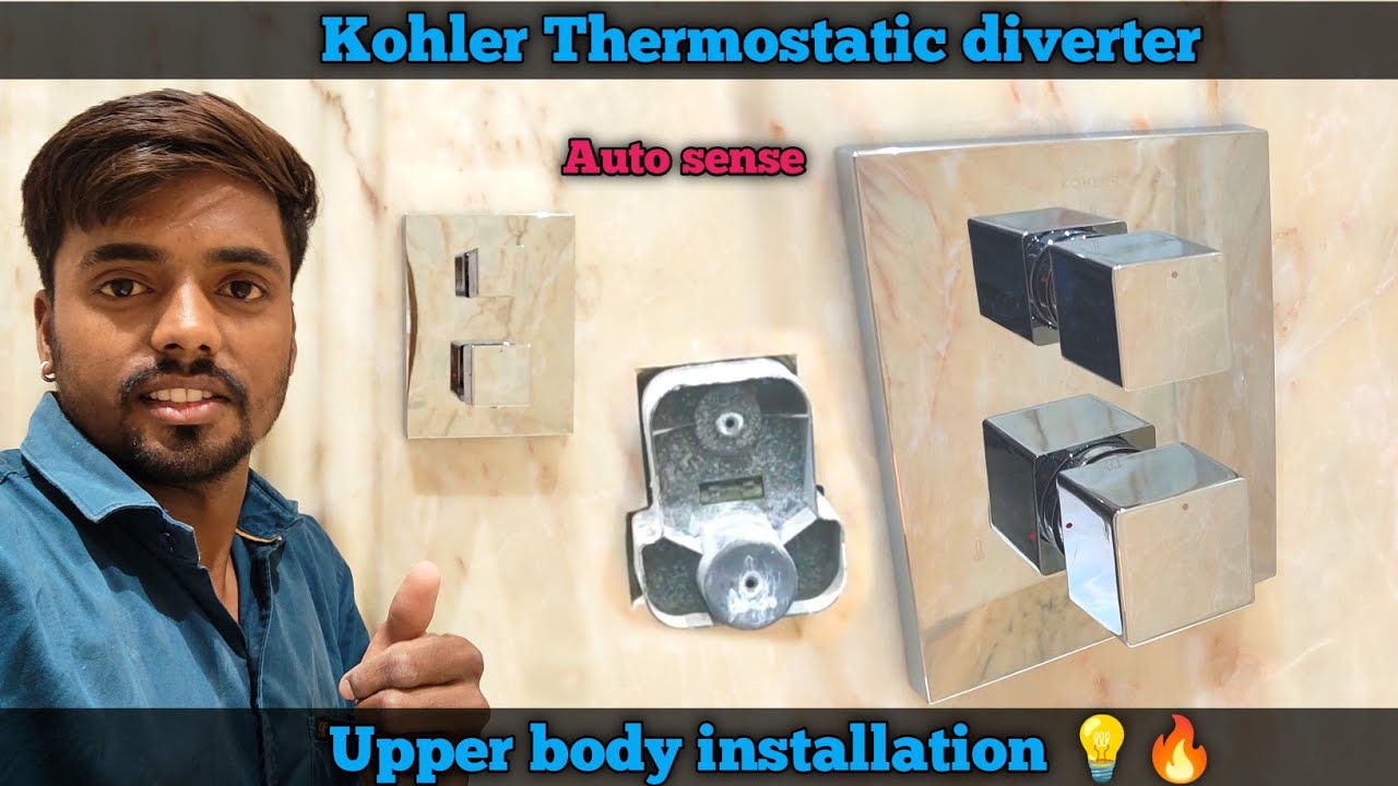 Kohler autosense thermostatic diverter upper part fitting | diverter ...