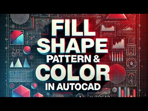 Autocad Fill A Shape pattern And Color in Autocad | Tutorial urdu hindi ...